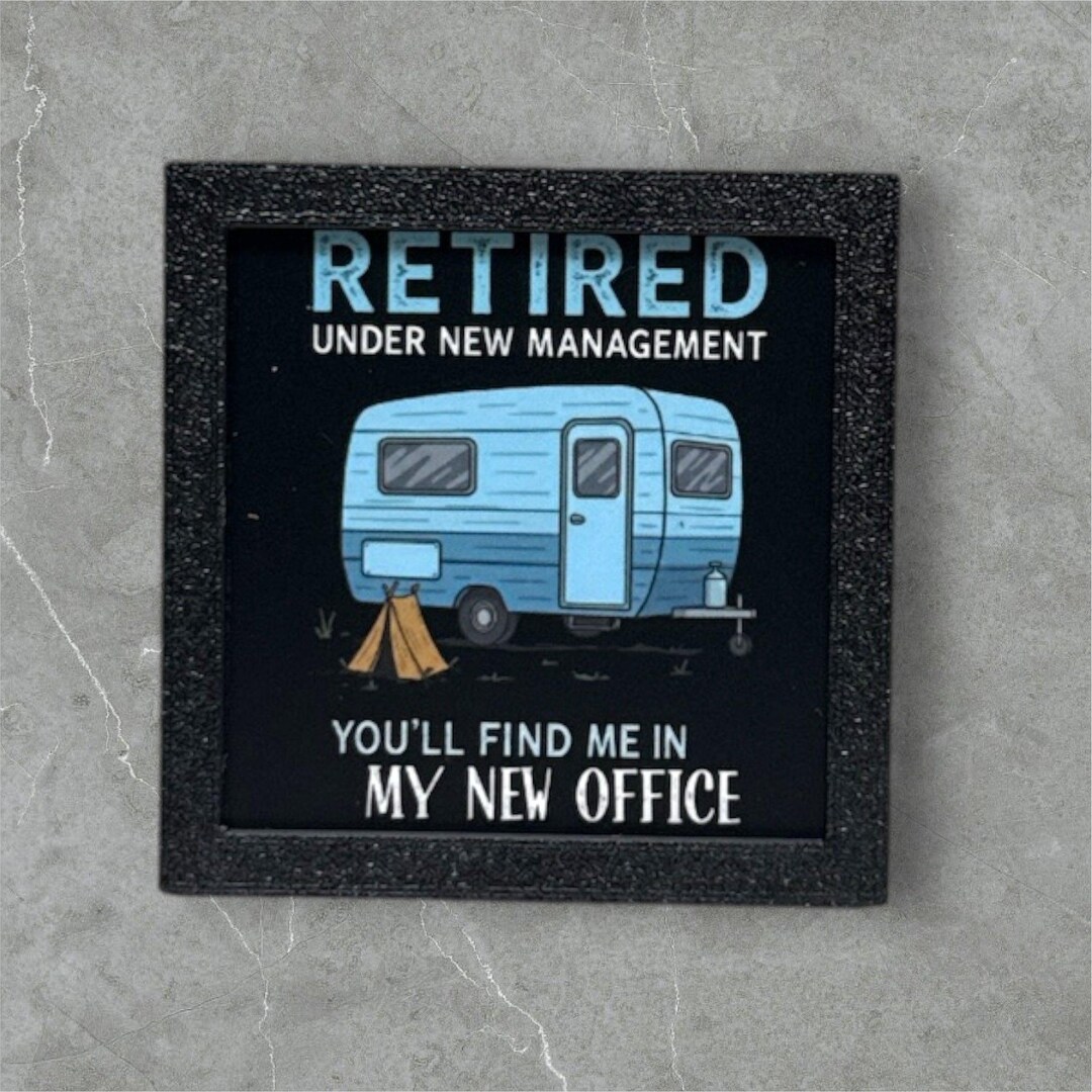 Retired Camper | Fridge Magnet - Etsy