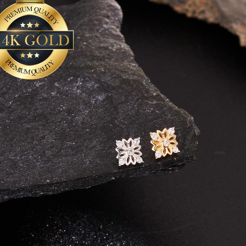 Gold Dermal Anchors - Etsy UK
