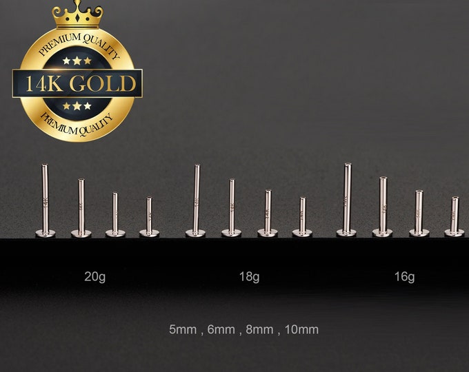 Parts Replacement-push Pin Labret Backing Only, Threadless Flat Back ...