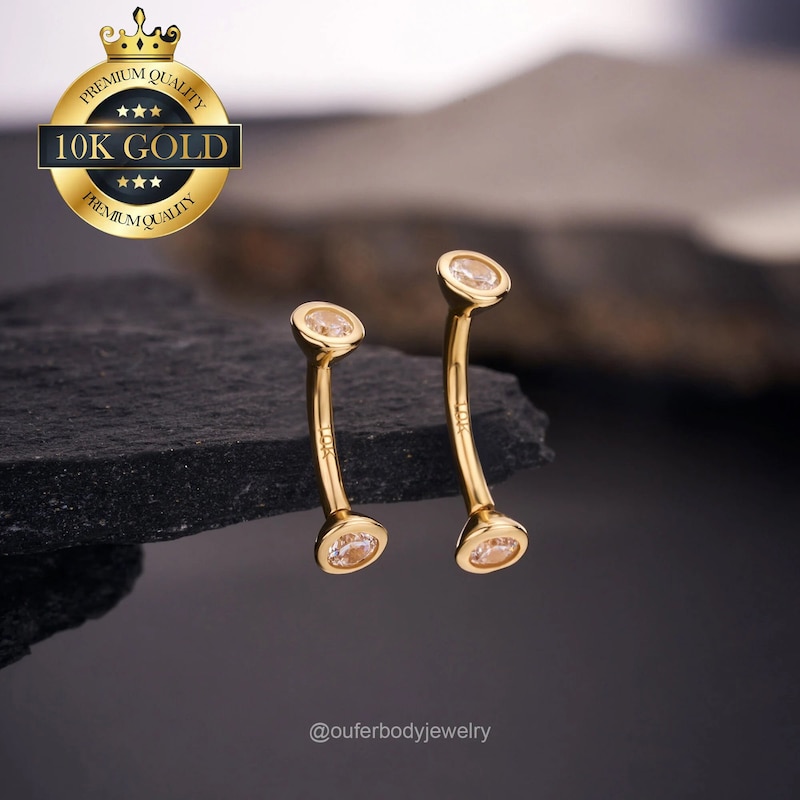 Curved Barbell - Etsy