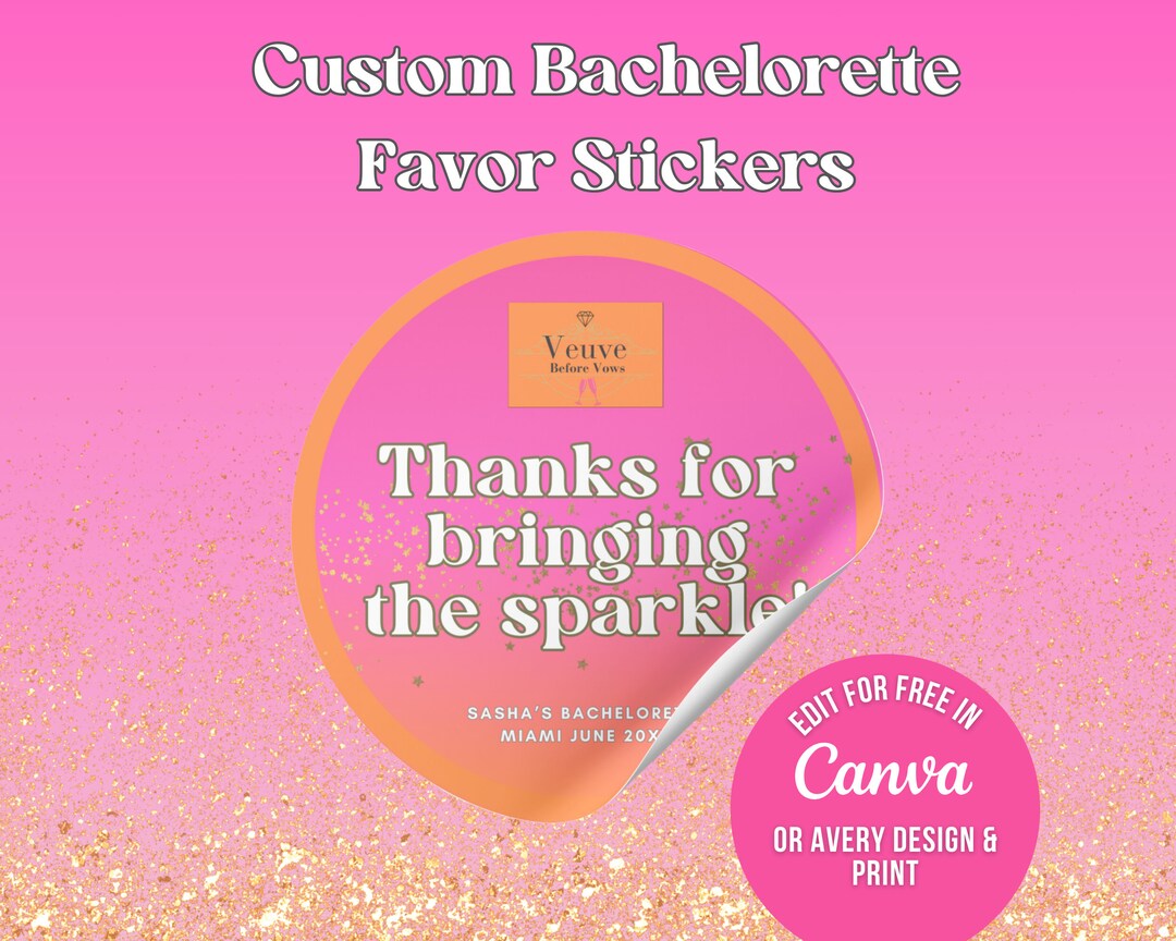 Editable Last Rendez Veuve Bachelorette Party Favor Printable 2.5 ...