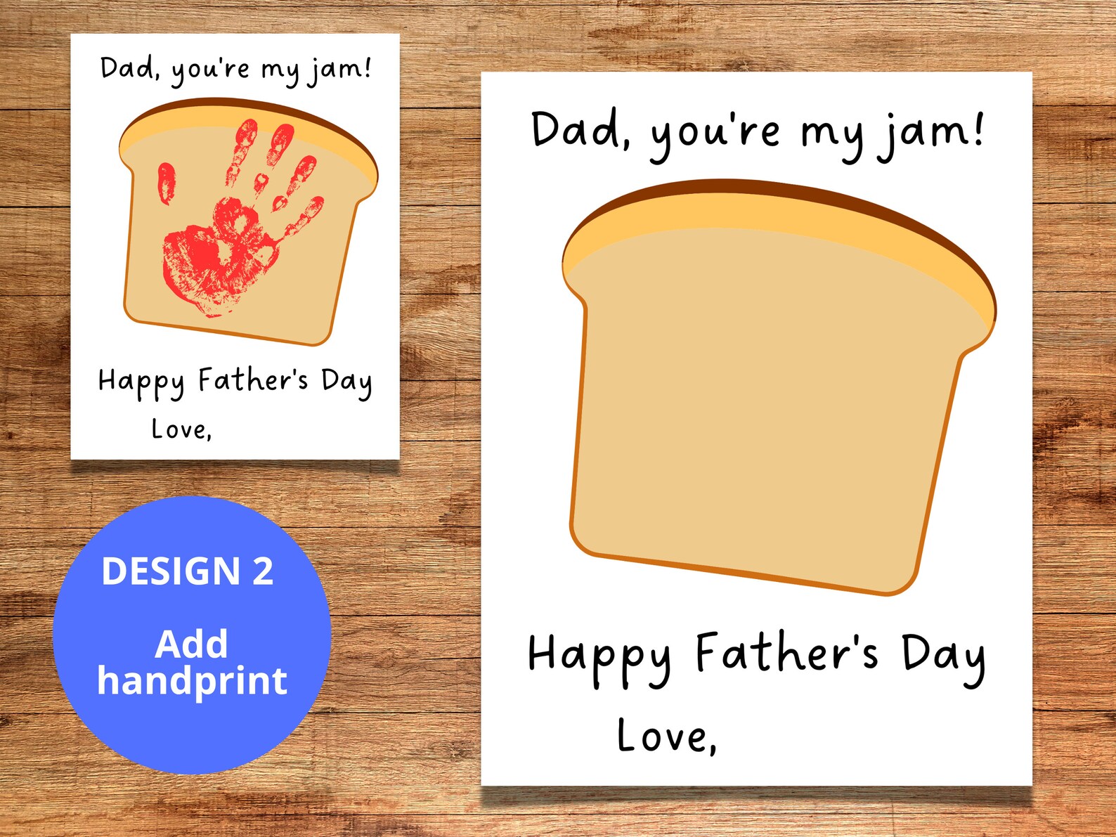 Father's Day Handprint Art Fathers Day Gift for Dad Child Handprint ...