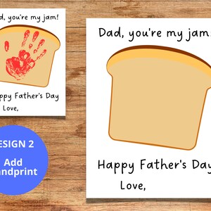 Father's Day Handprint Art Fathers Day Gift for Dad Child Handprint ...