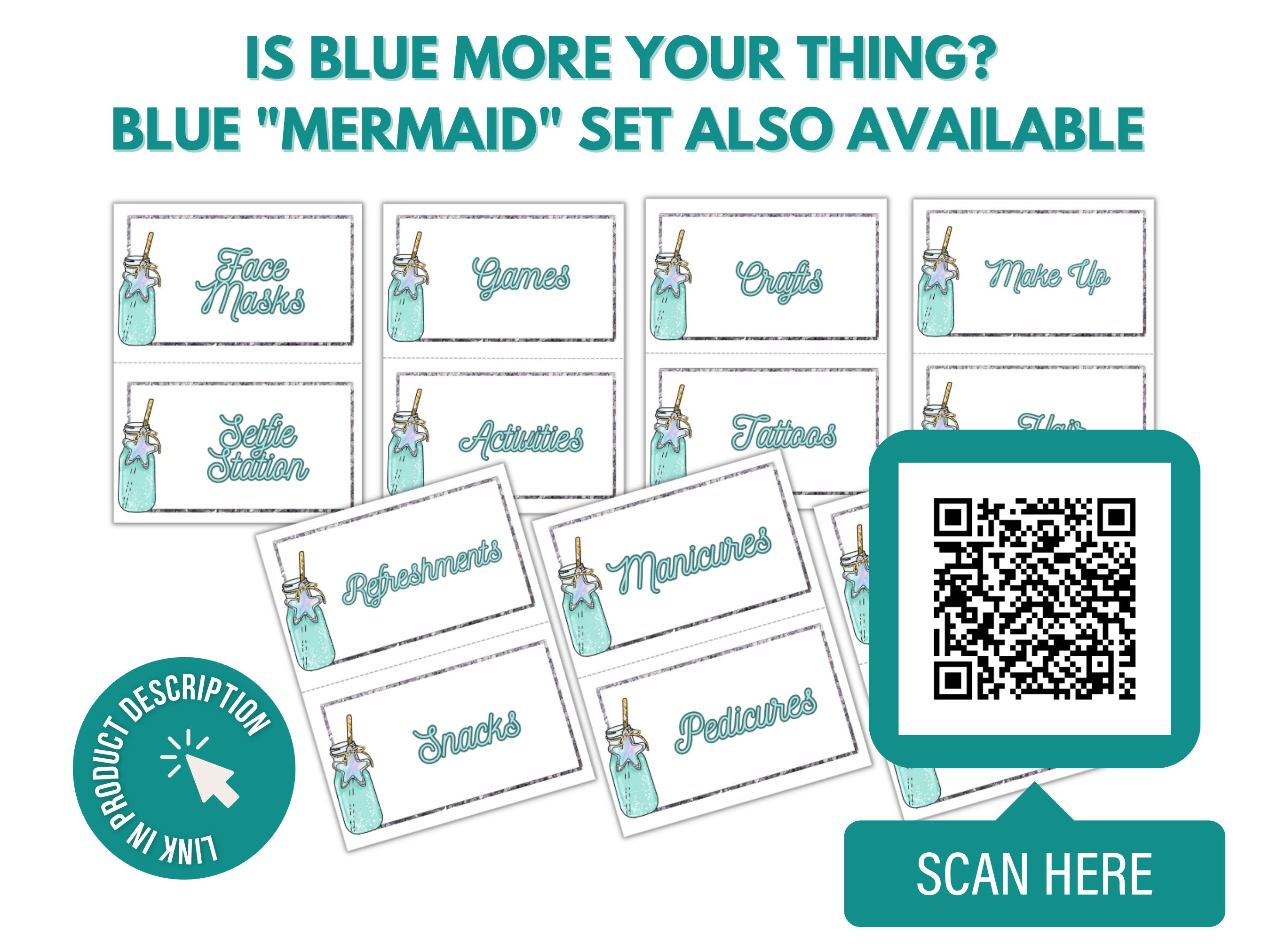 Spa Party Activity Signs, Printable Signs for Pamper Party, Tween ...