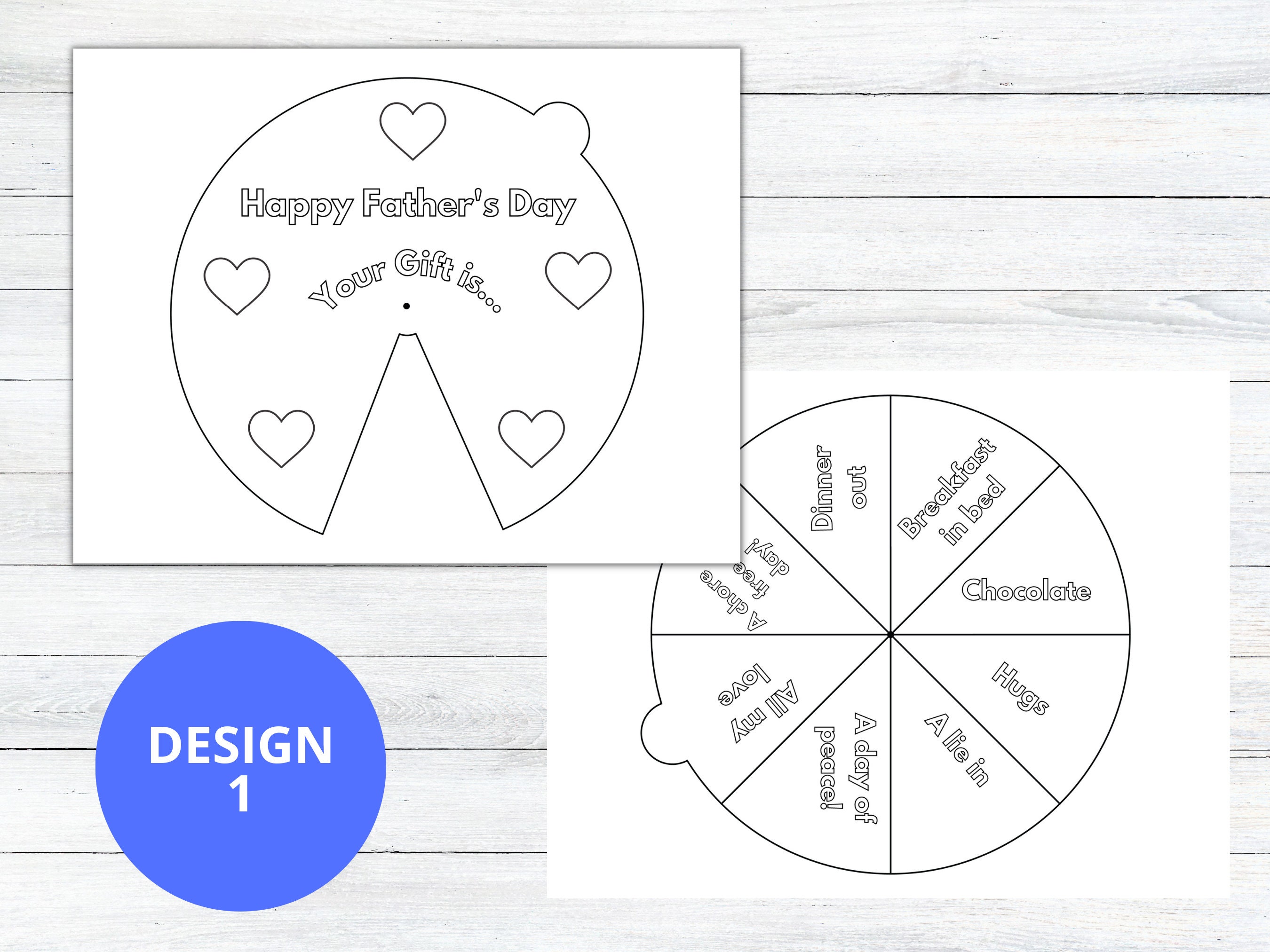 Father's Day Spinner Wheel Kindergarten Craft for Fathers Day EYFS ...