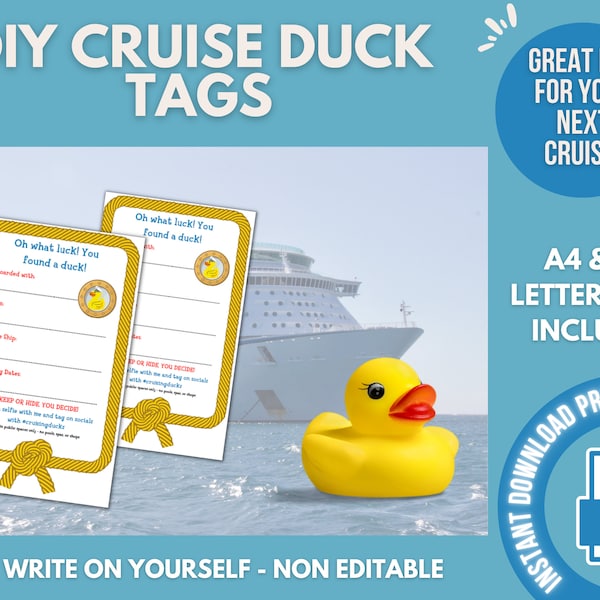 Cruising Duck Labels - Etsy
