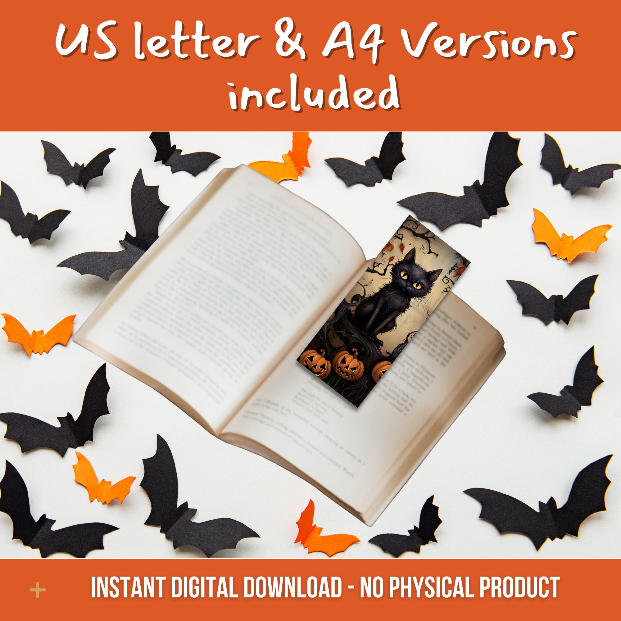 Halloween Printable Bookmarks Set of 12 Vintage Gothic - Etsy