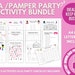 Spa Party Activity Bundle Printable Kids Pamper Party Games Birthday ...