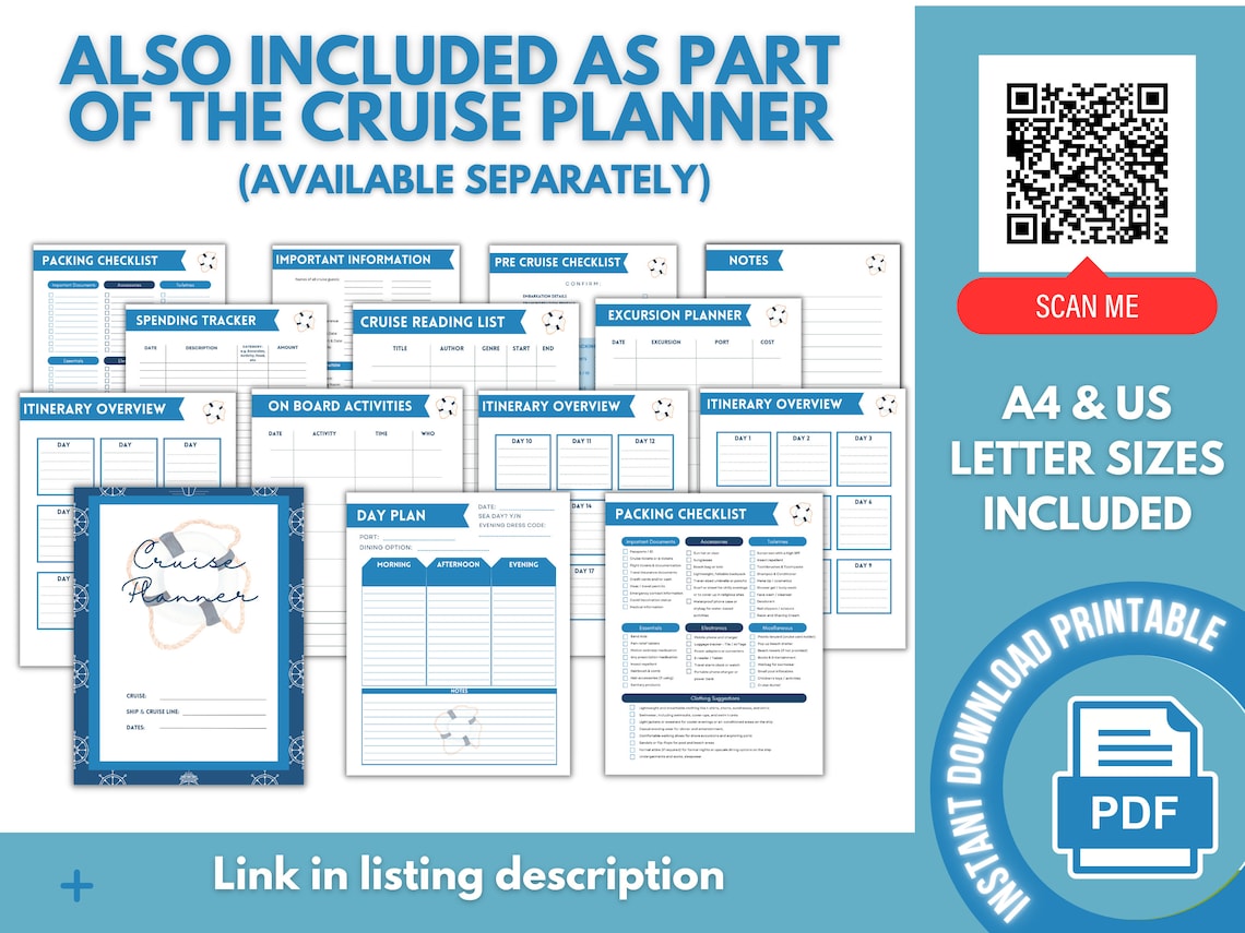 Cruise Packing Checklist Printable Complete and Blank Cruise Packing ...