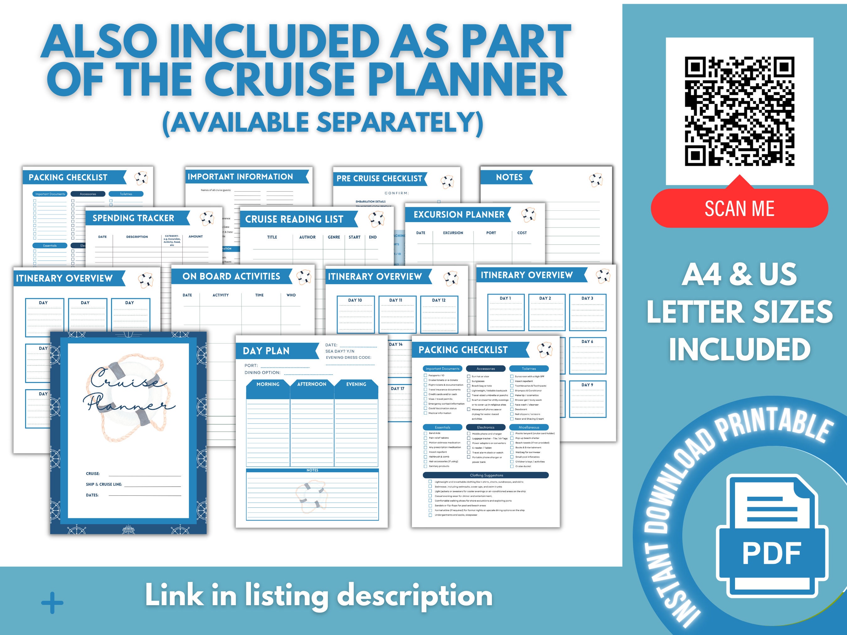 Cruise Packing Checklist Printable Complete and Blank Cruise Packing ...