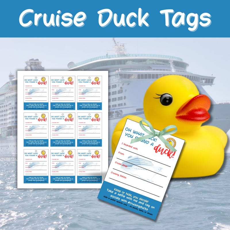 Cruise Duck Tags - Etsy