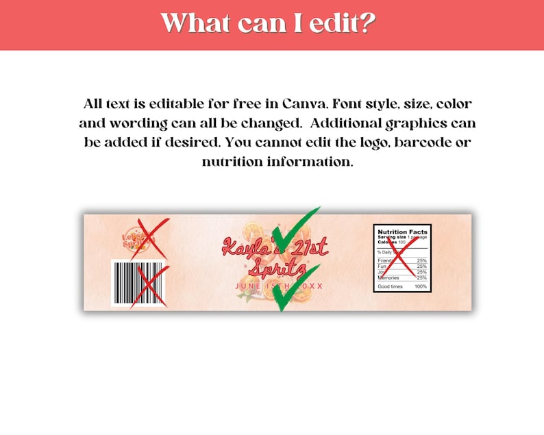 Editable Any Age Birthday Party Water Bottle Label Canva Template, Lets ...