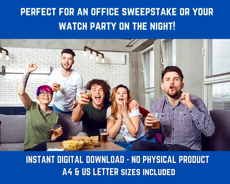 Eurovision Song Contest Basel 2025 Sweepstake Kit | Printable Party ...