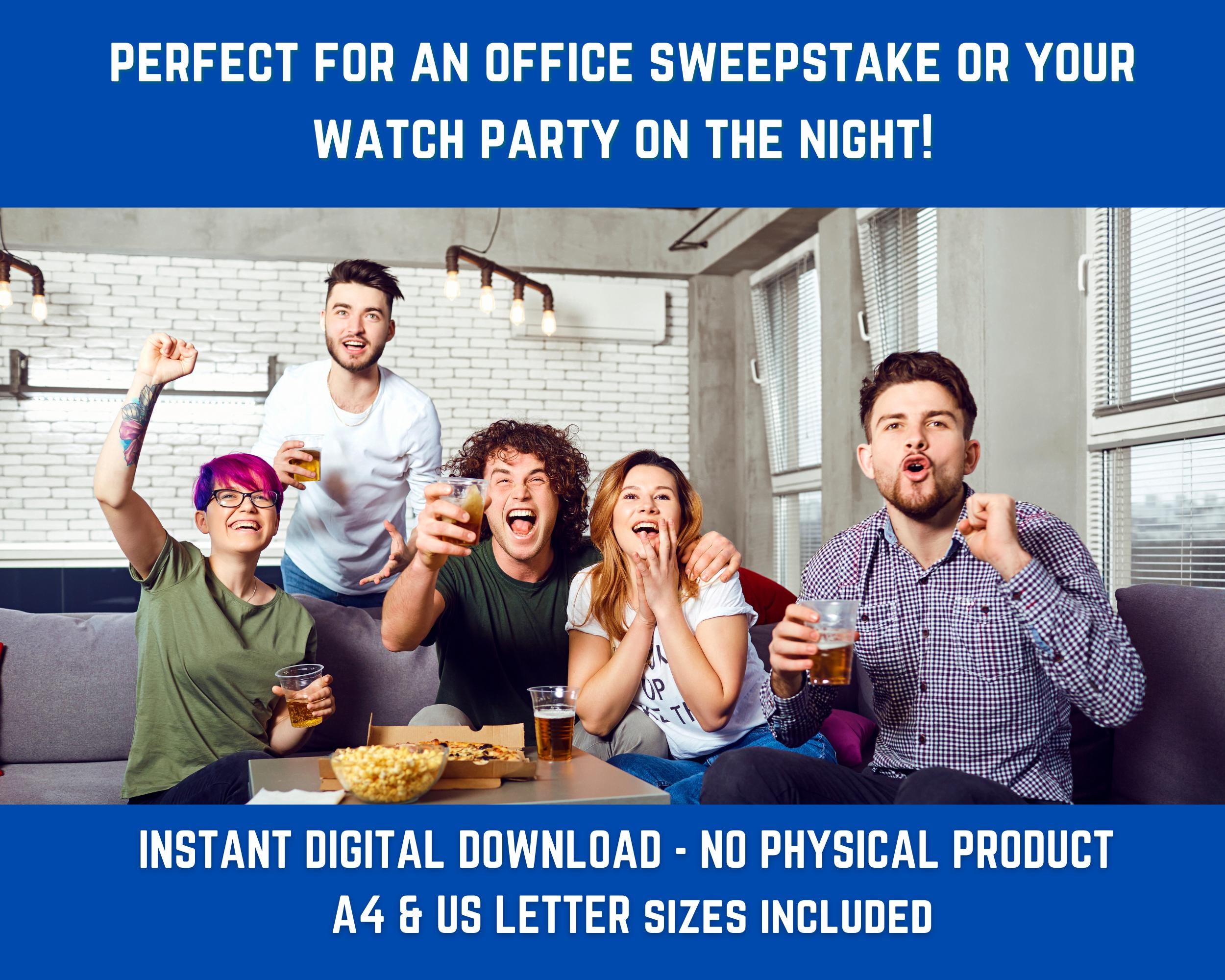 Eurovision Song Contest Basel 2025 Sweepstake Kit | Printable Party ...