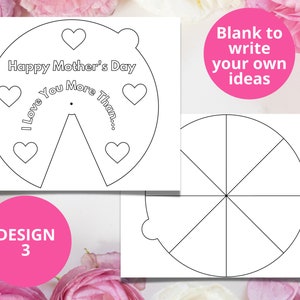 Mother's Day Spinner Wheel | Color in | Kid's Activity | Mothers Day ...