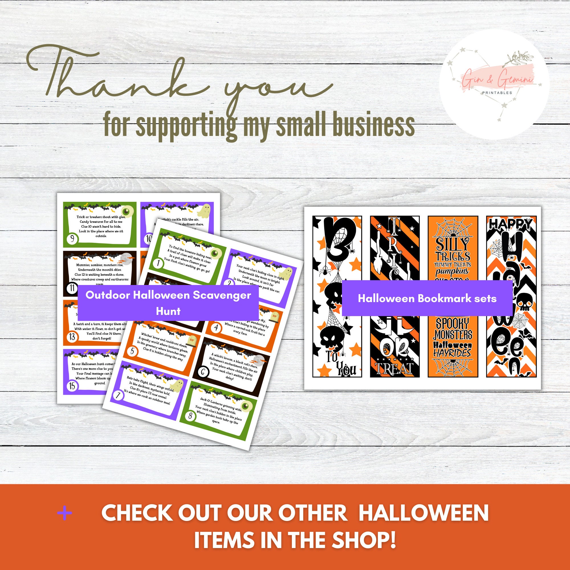 Halloween Indoor Scavenger Hunt for Kids 16 Clues Instant - Etsy