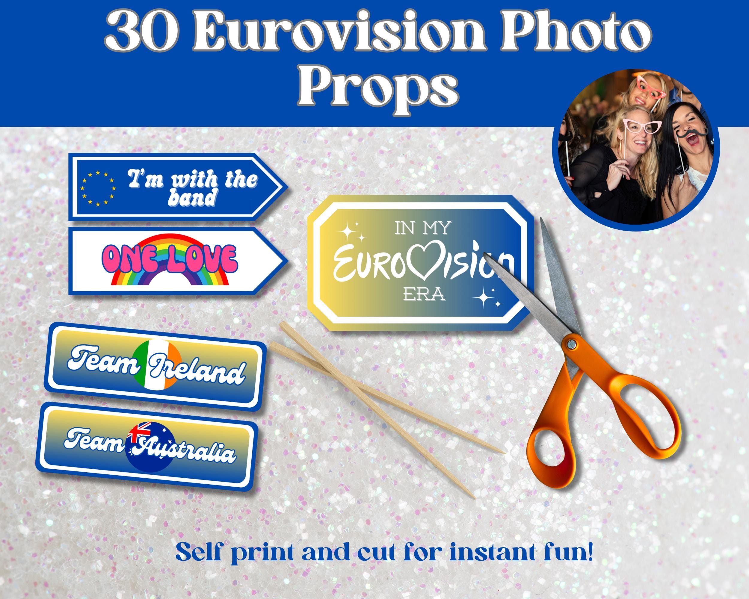 Eurovision Party Games Bundle 2025 Eurovision Sweepstake Trivia Bingo ...