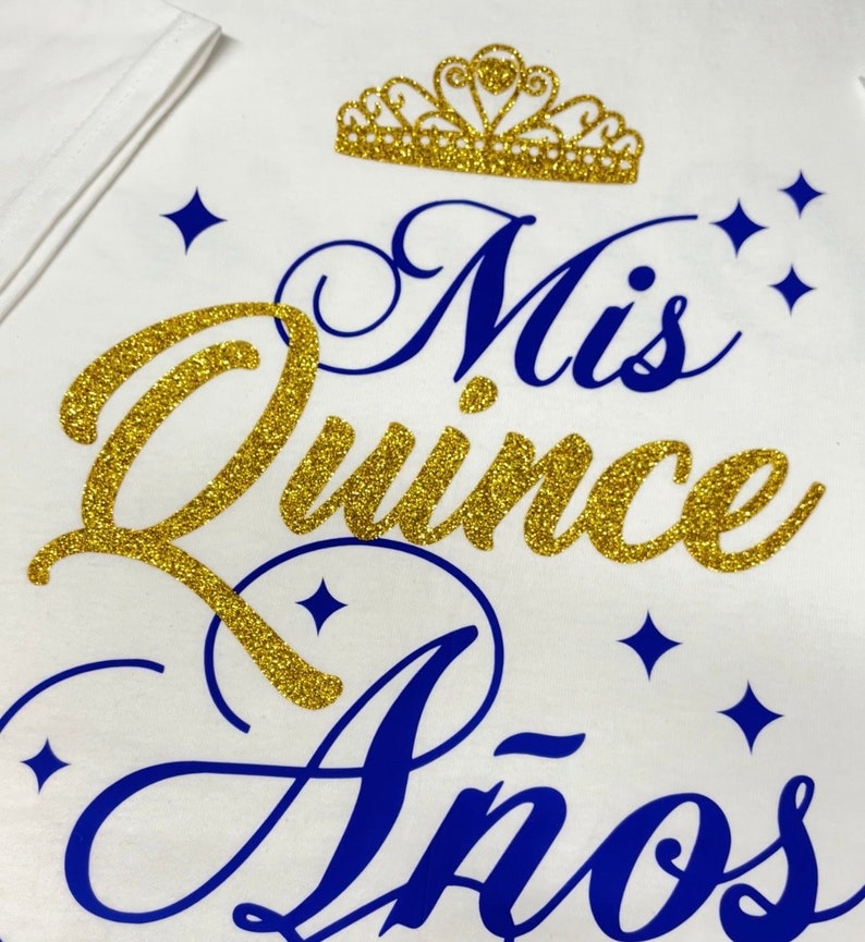 Mis Quince Años T Shirt, FREE Personalization, Mis Quince Custom Tees ...