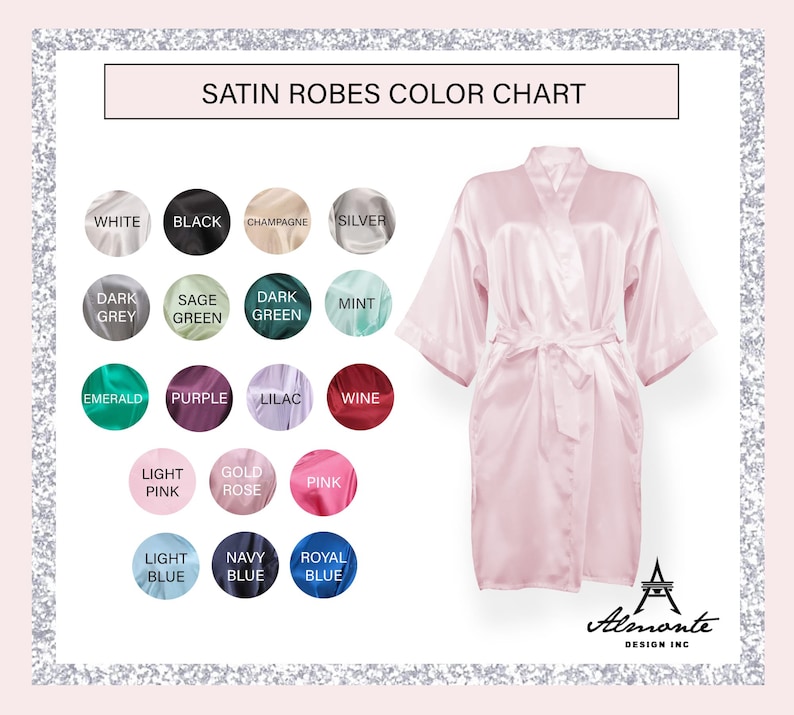 Mis Quince Light Pink Satin Robe, Mis Quince, FREE Personalization, Mis ...