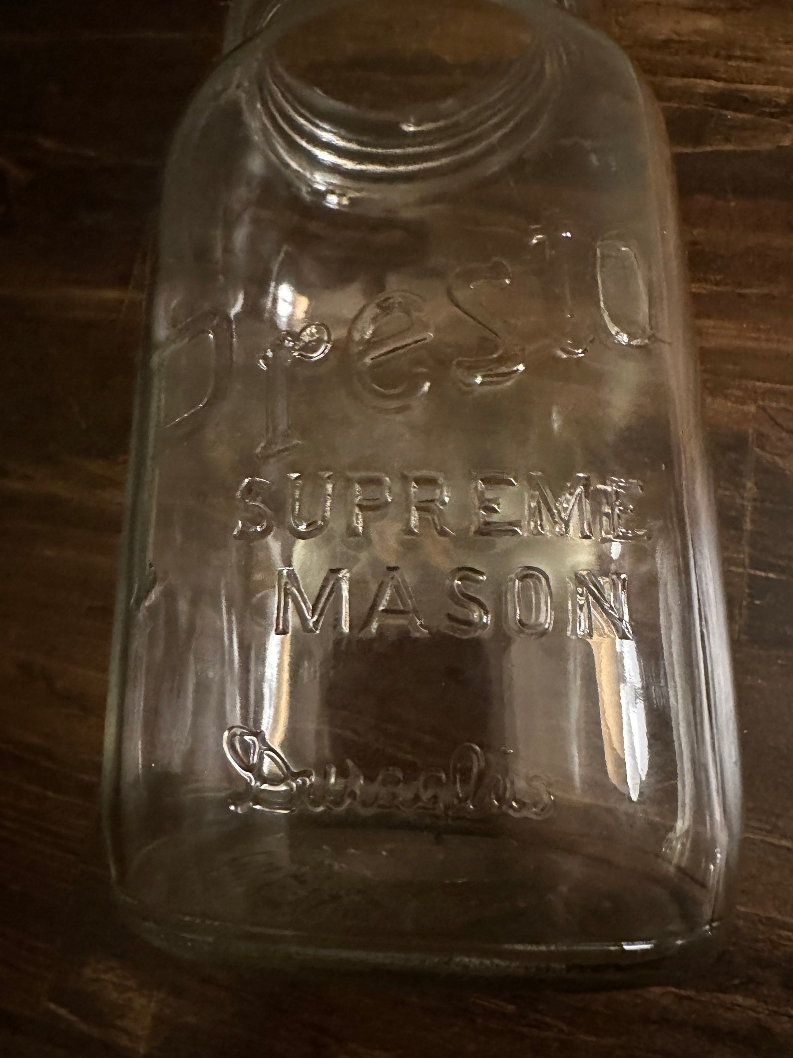 Antique Presto Duraglass Mason Jar - Etsy