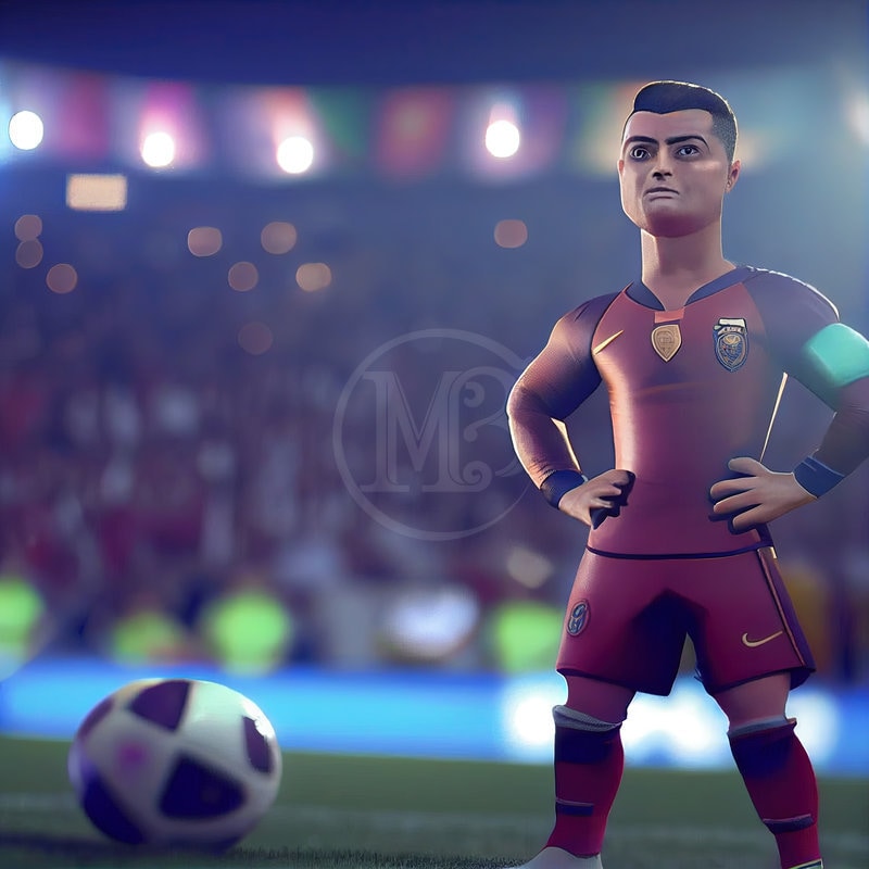 Super Cute Christiano Ronaldo Printable Wall Art Drawn - Etsy