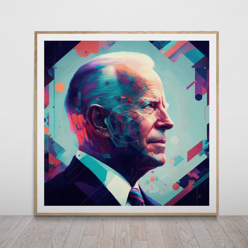 Joe Biden Drawn Portrait Printable Wall Art Drawn - Etsy