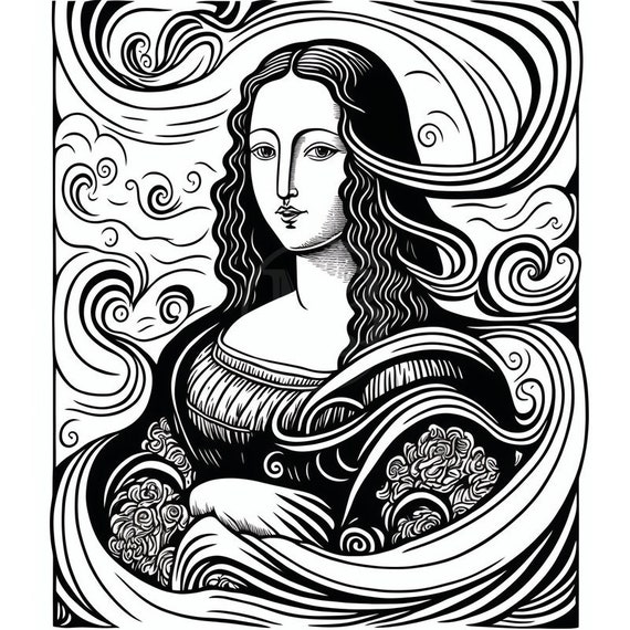 Mona Lisa Cartoon Drawing
