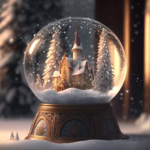 Luxury Snow Globe - Etsy