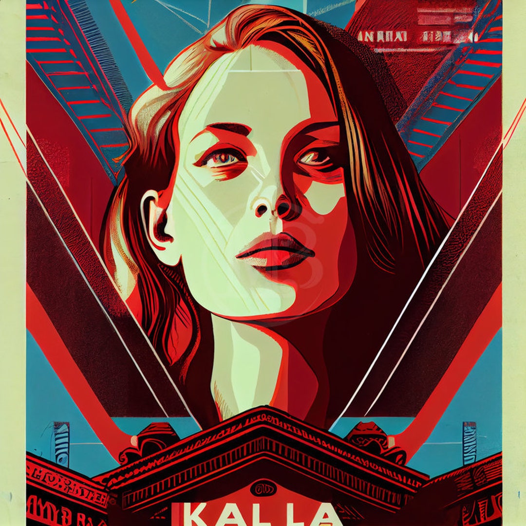 Kaja Kallas Drawn Portrait Print, Wall Art, Drawn Photography, Digital Download, Home Decor ...