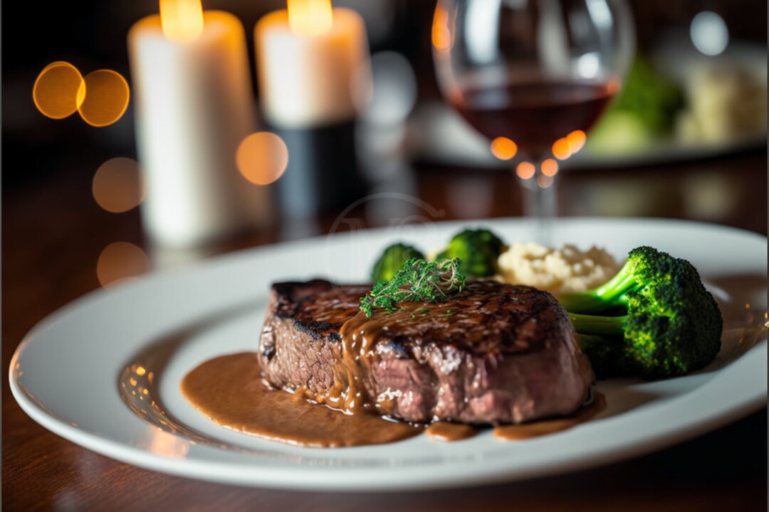 Set of 3 Ribeye Steak Perfectly Cooked Tender and Juicy, Printable Wall ...