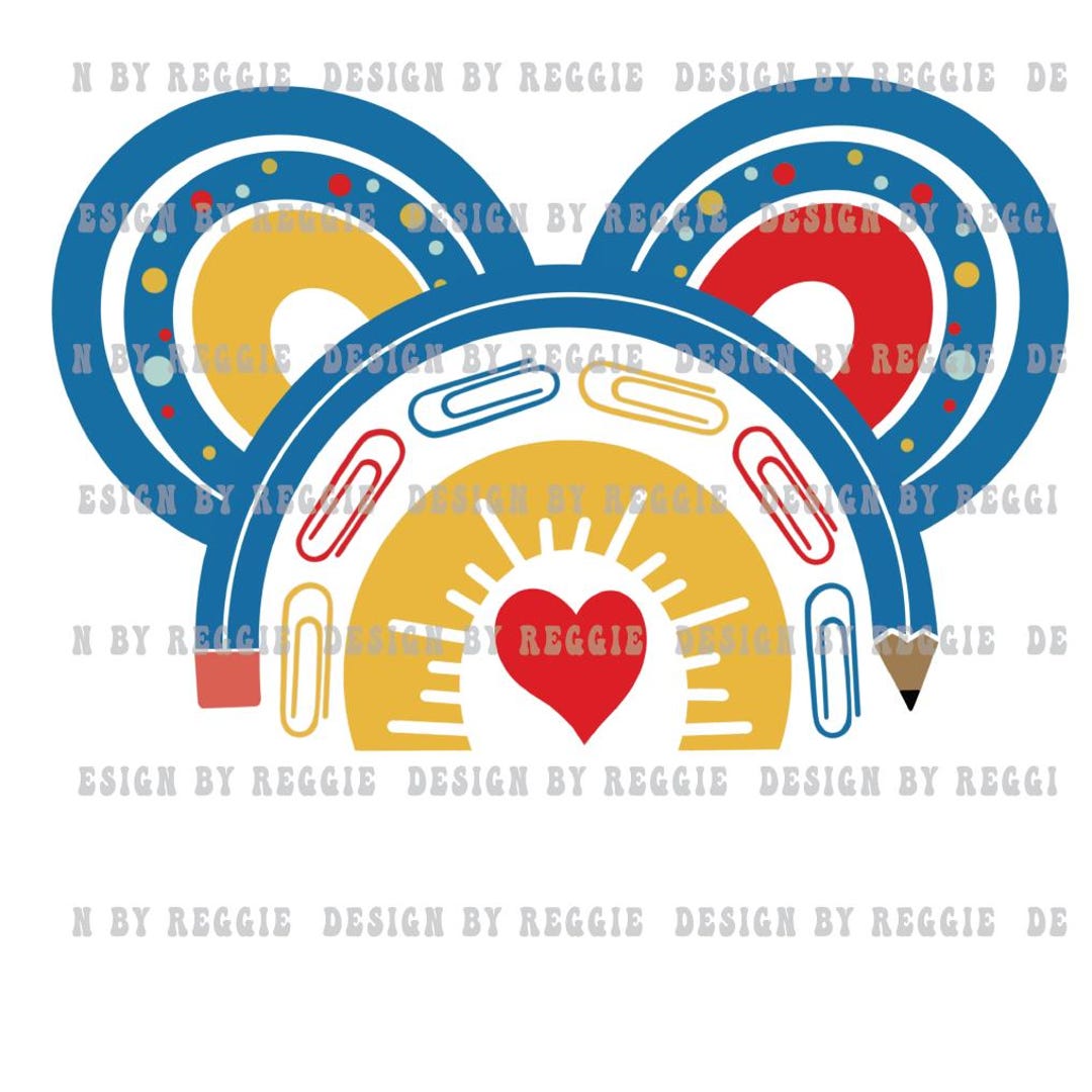 Personalized Pencil Png SVG First Day of School Mouse Pencil Teacher ...