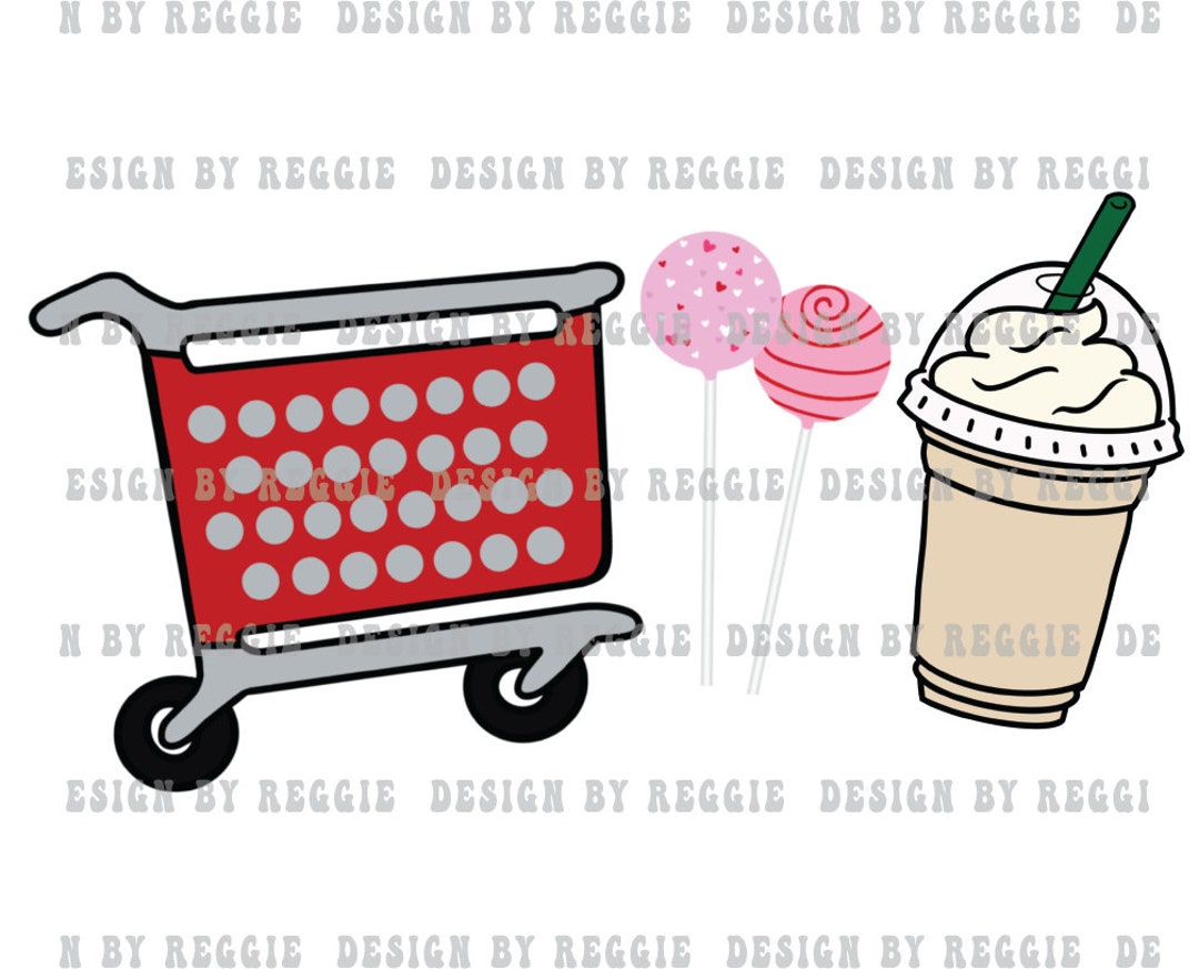 Boojee Sips & Trips PNG Target Inspired Iced Coffee Sublimation Design ...