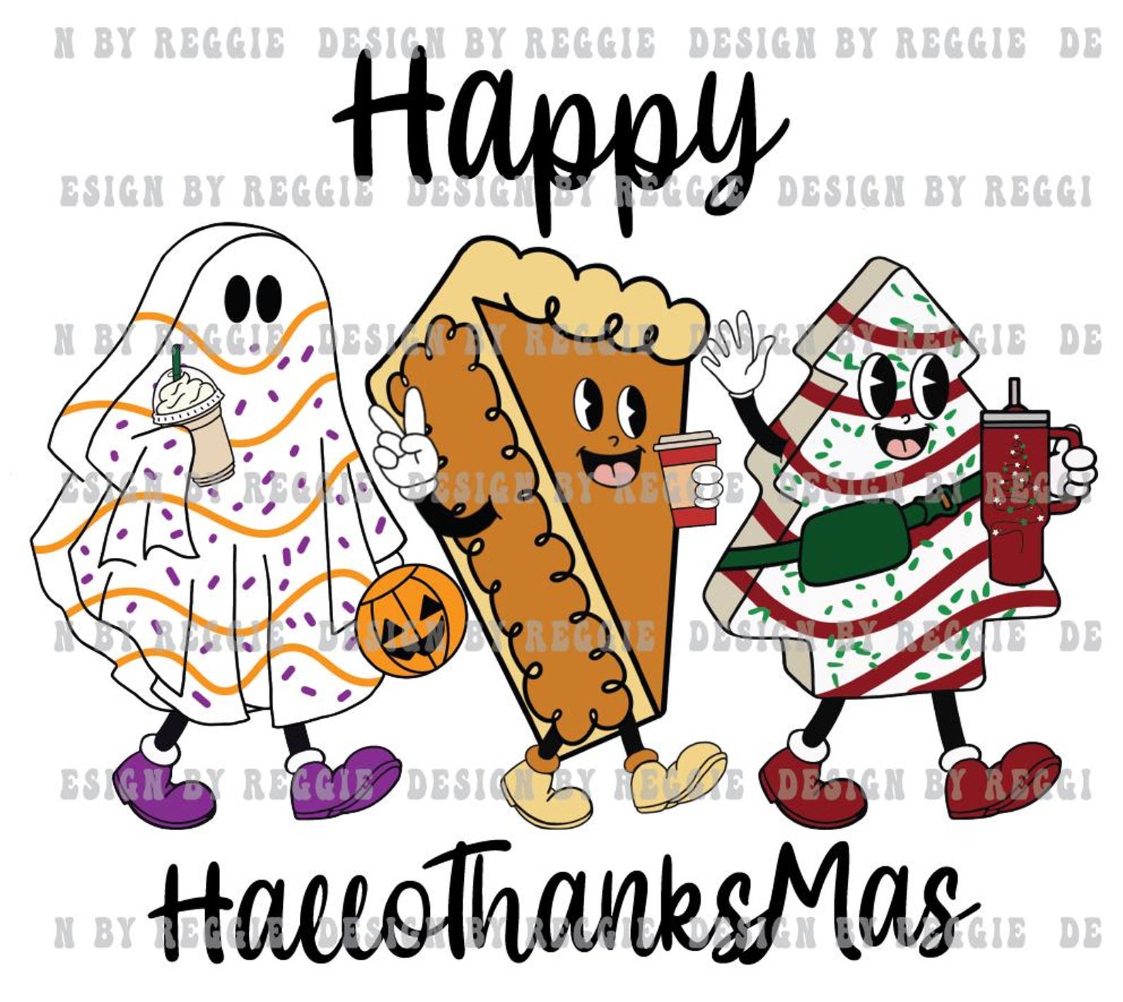 Happy Hallothanksmas PNG, Holiday Clipart Hallowthanksmas Fall PNG ...