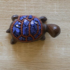 Mosaic Turtle DIY Kit | Seashell Garden Decor Craft - Etsy