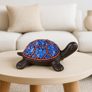 Mosaic Turtle DIY Kit | Seashell Garden Decor Craft - Etsy