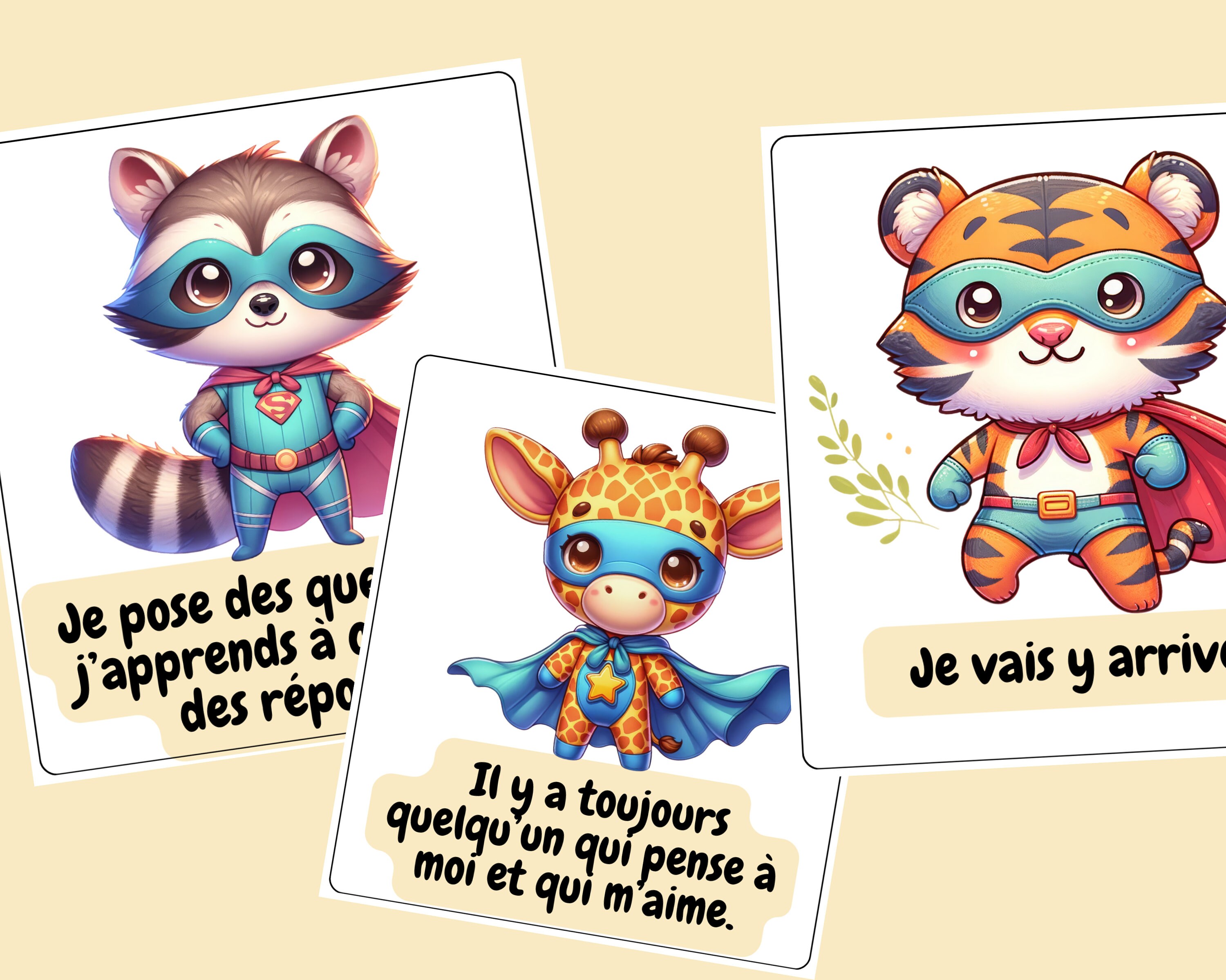 Superhero Positive Affirmation Cards - Children From 3 Years Old ...