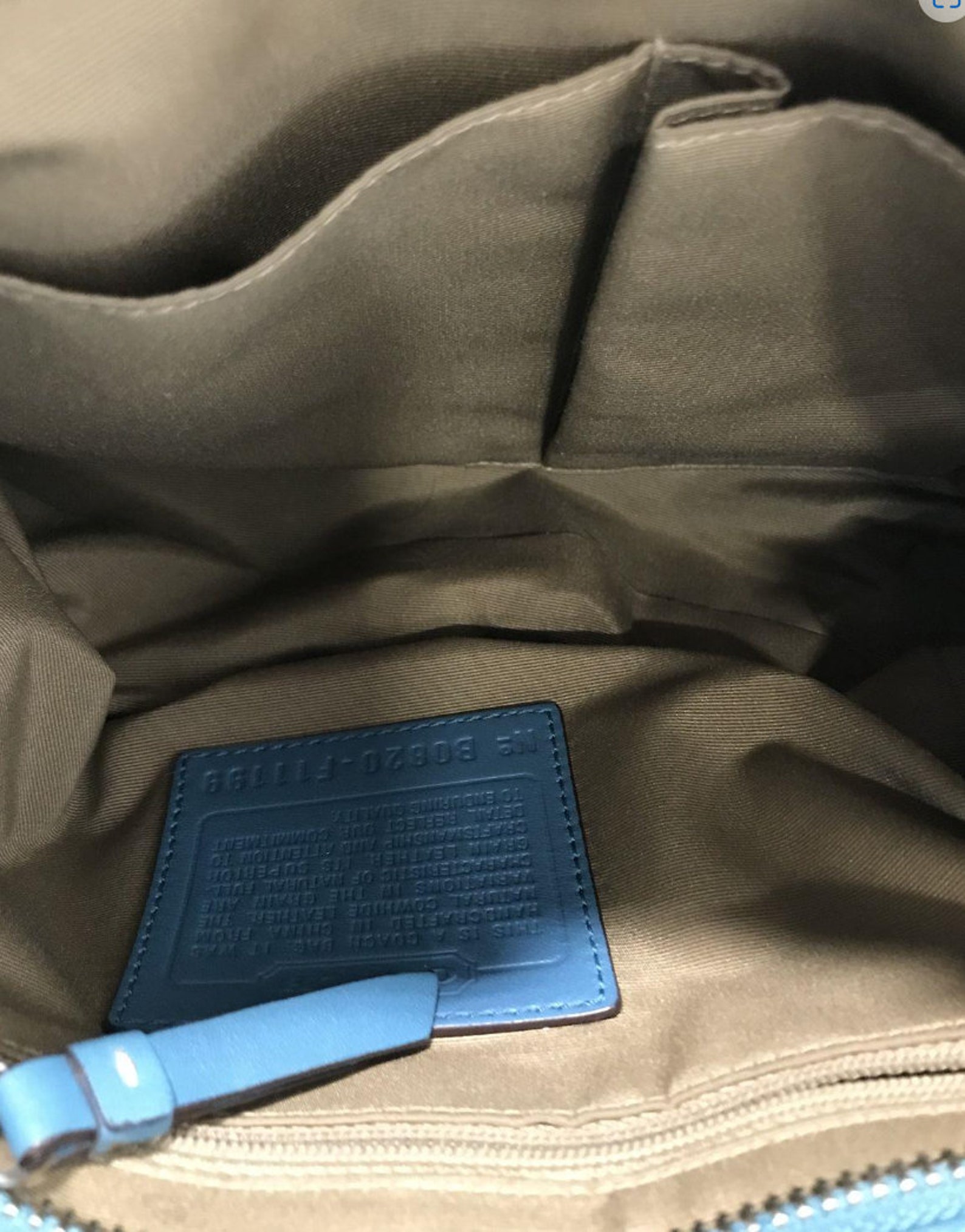 Coach Authentic Teal Leather Handbag - Etsy