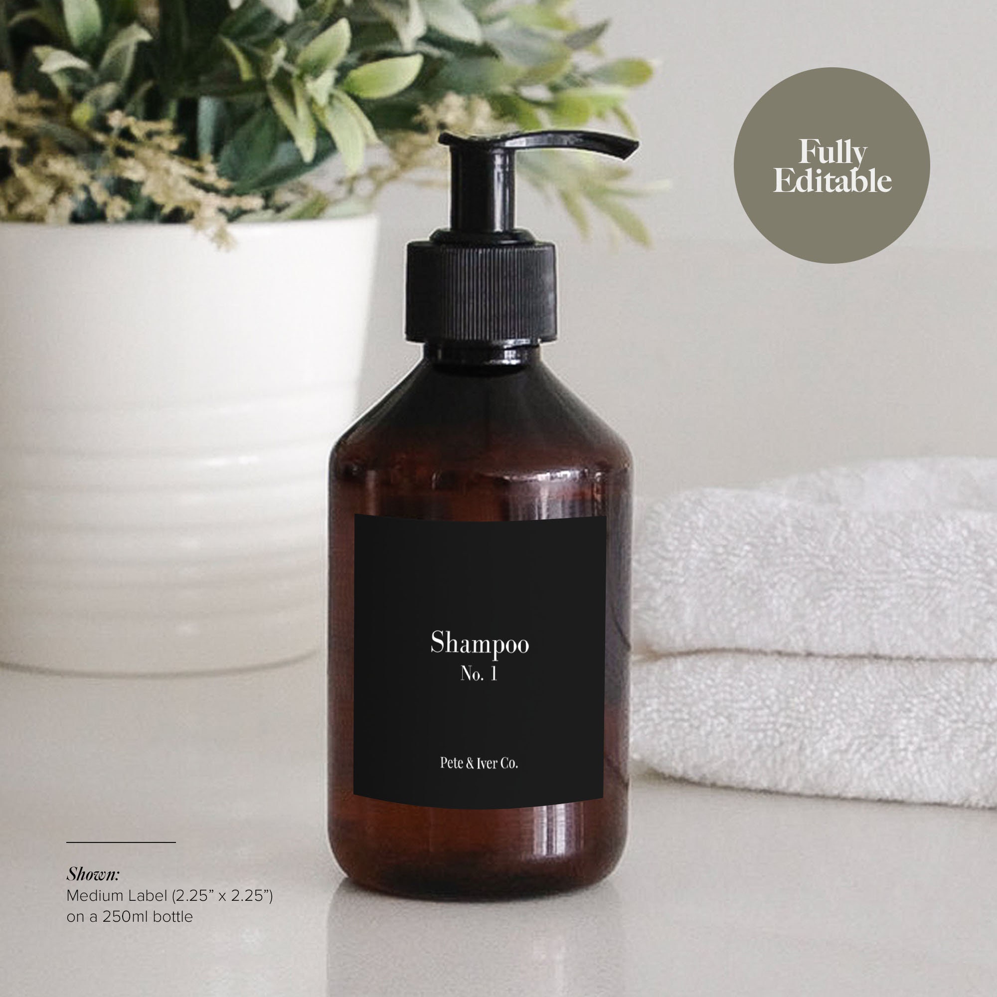Editable Template - Classic Bathroom Essentials Labels VALUE PACK in ...