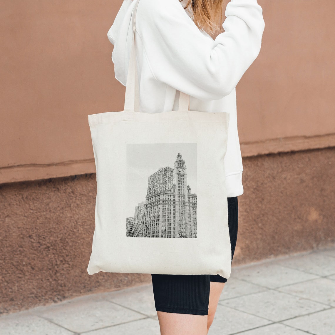 Chicago Architecture Eco Tote Bag, 100% Cotton, Reusable, Durable ...