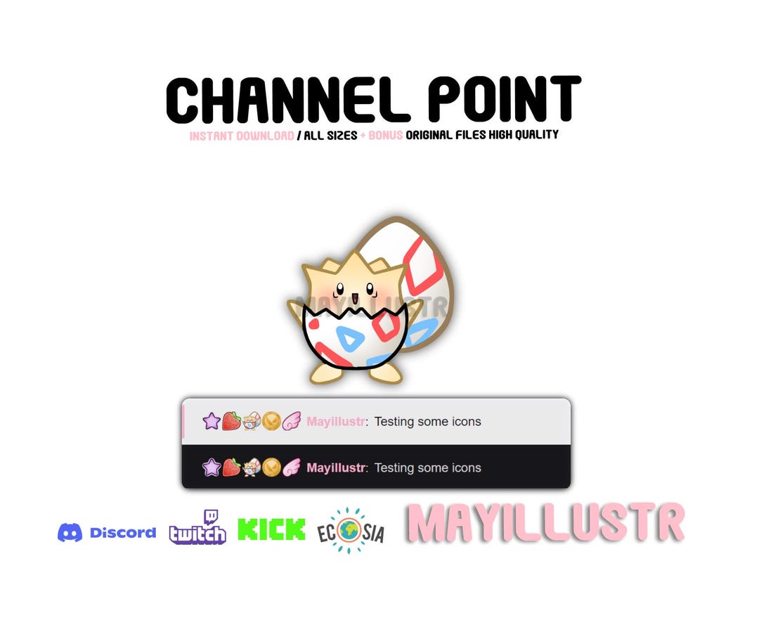 Toge Egg Channel Points for Twitch/kick Twitch Channel Point Icon ...