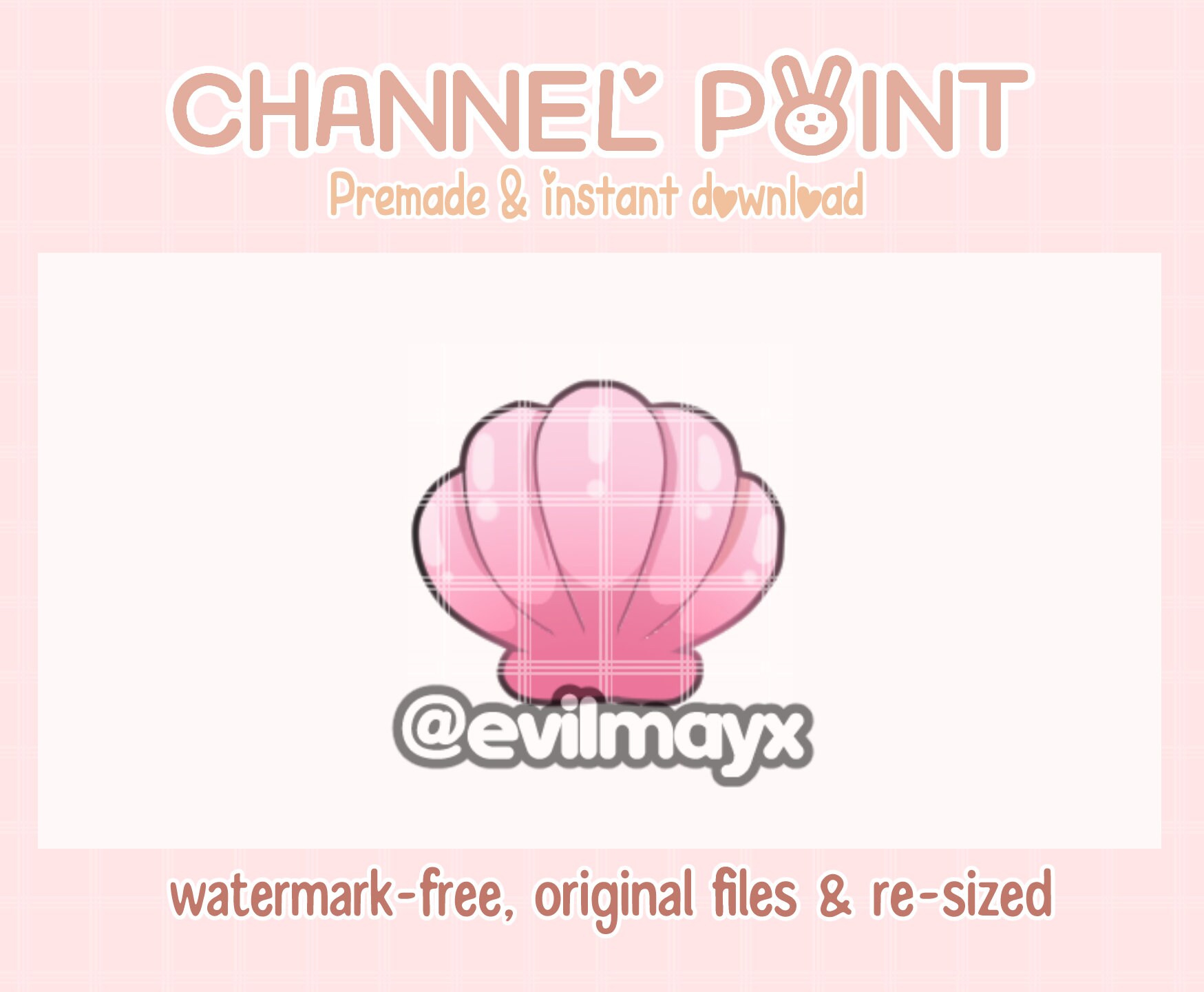 Pink Shell Channel Points for Twitch/kick Twitch Channel Point Icon ...