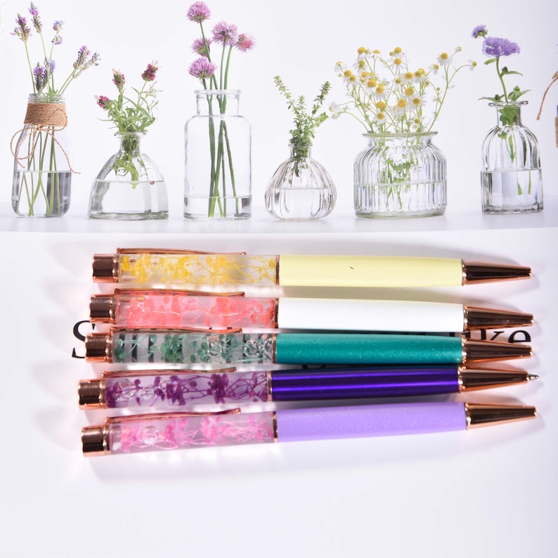 Personalized Name Flower Pen, Custom Engraved Ballpoint, Gift for ...
