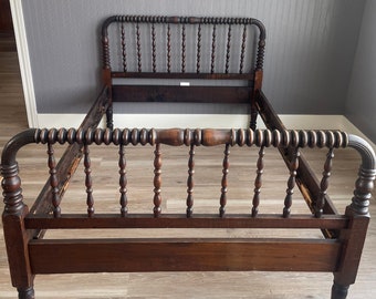Antique Jenny Lind Bed Frame. Full Size Spindle Spool Bed Frame - Etsy