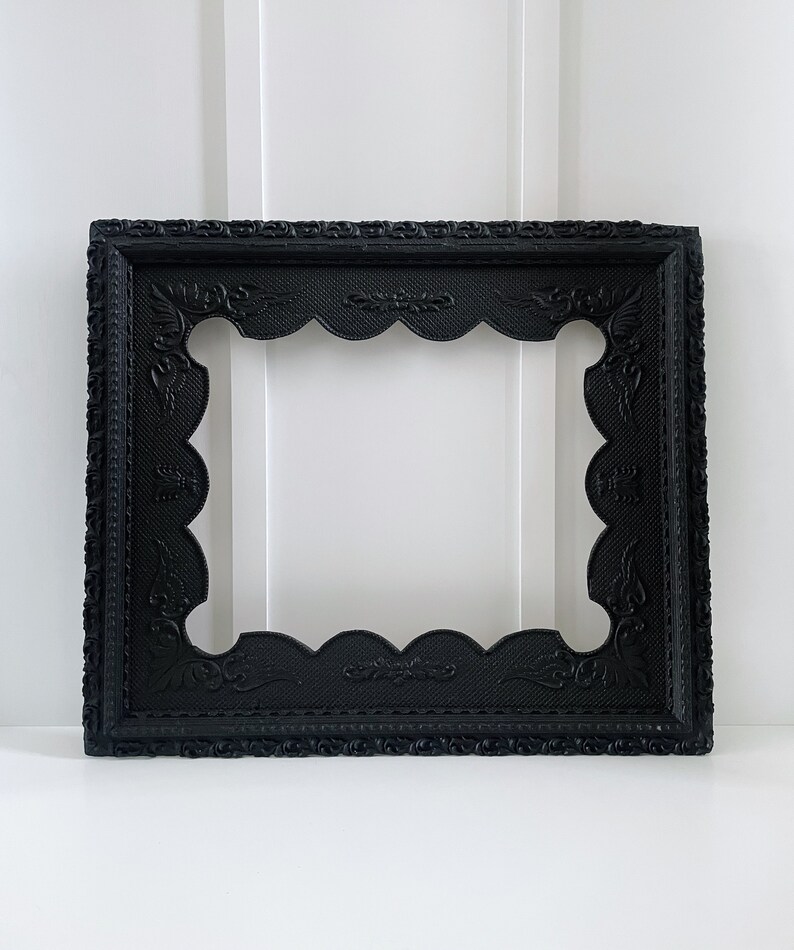 Antique Wood Carved Scalloped Picture Frame - Etsy