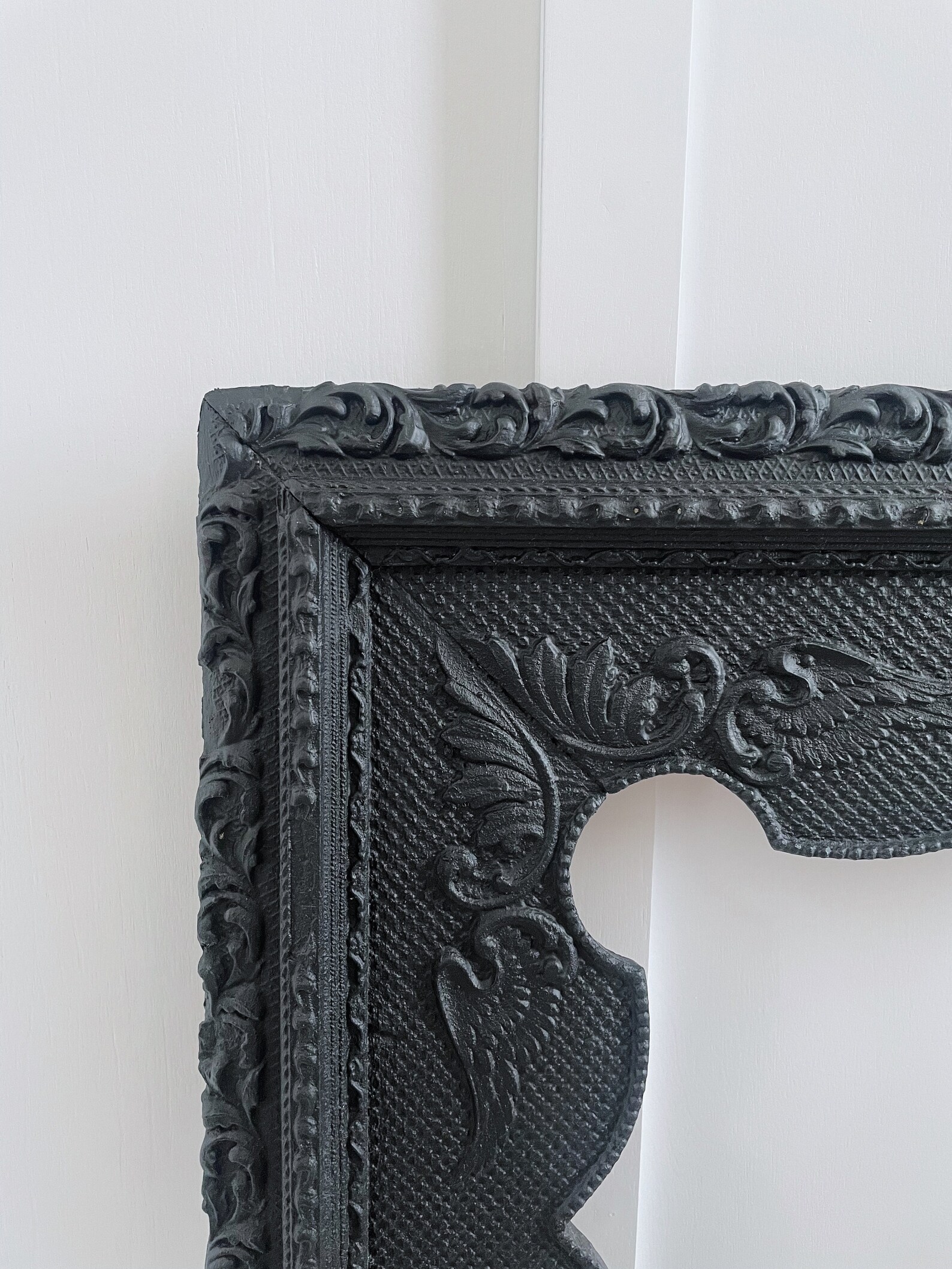 Antique Wood Carved Scalloped Picture Frame - Etsy