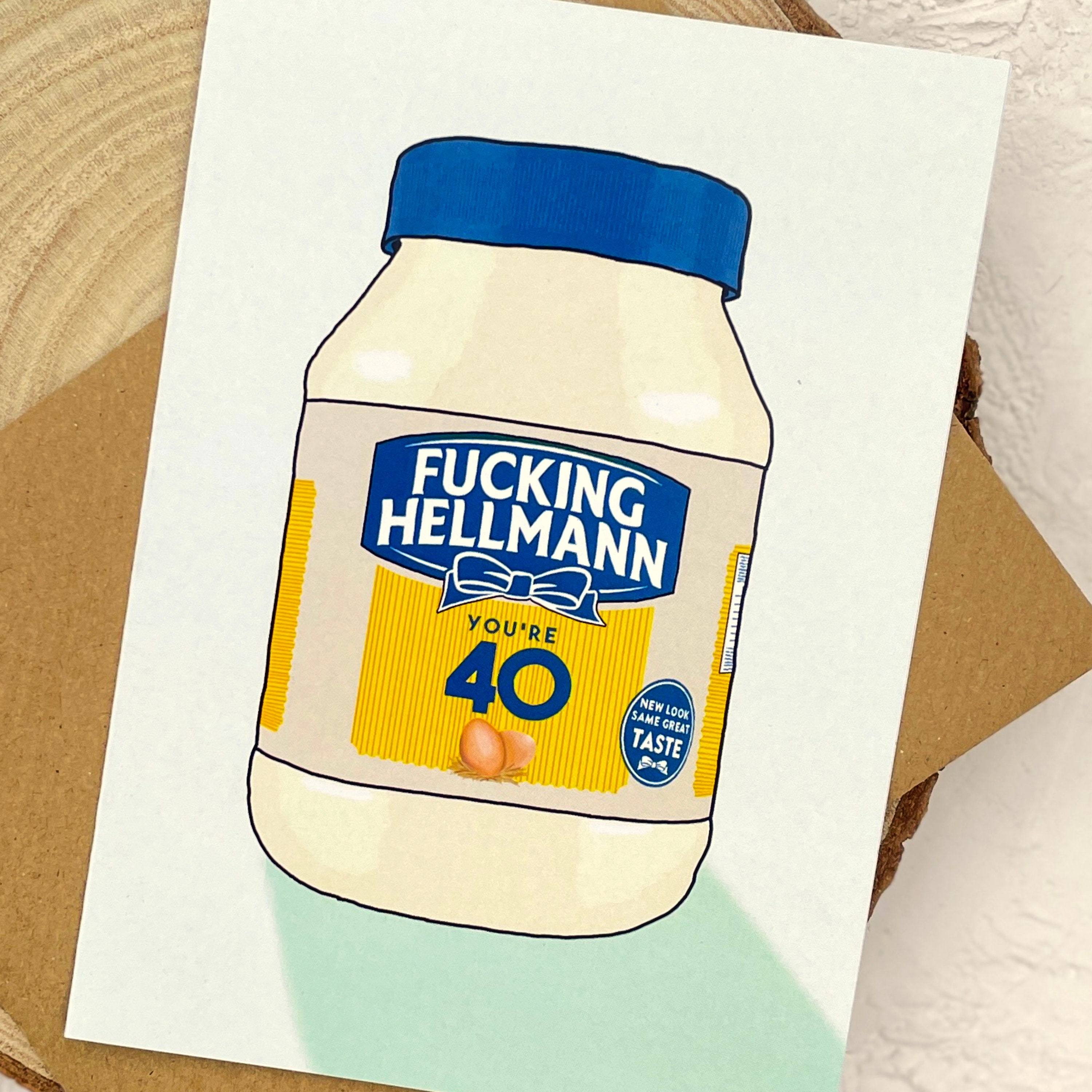 Funny 40th Birthday Card | F-ing Hellmann 40 | Card for Her, for Him ...