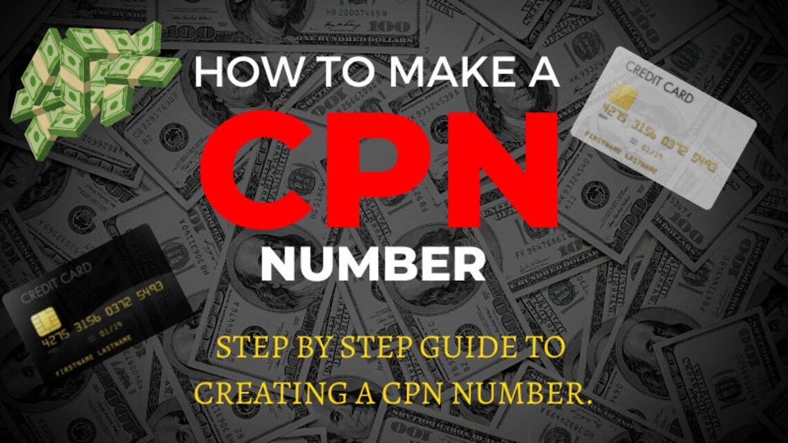 How to Make a CPN Number - Etsy