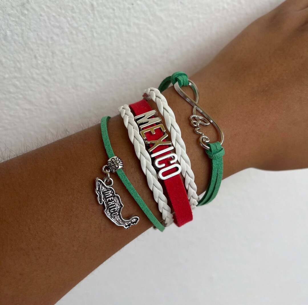 Mexico Bracelet Heritage Pride Bracelet Stainless Steel - Etsy