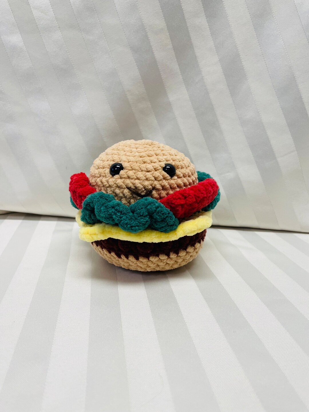 Happy Plush Cheeseburger - Etsy