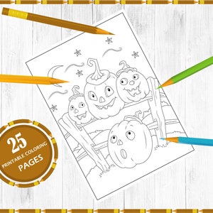 Halloween Coloring Pages 25 Coloring Pages for Adults, Kids & Toddlers ...